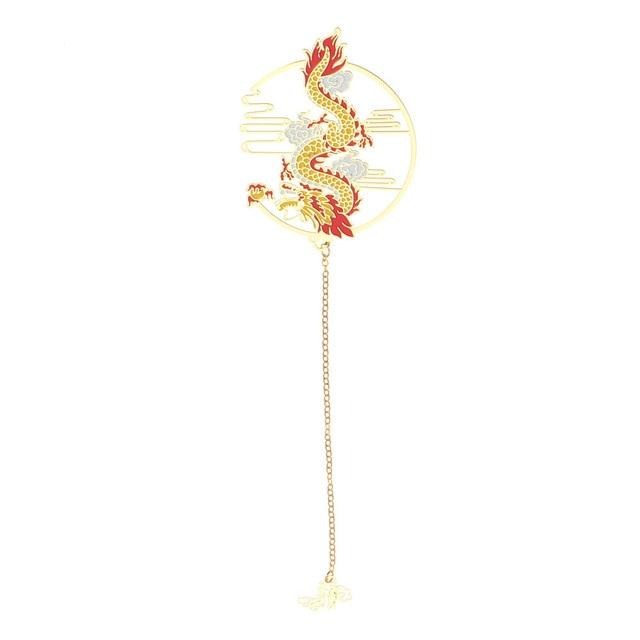 Marque page rond dragon | Coin Lecture